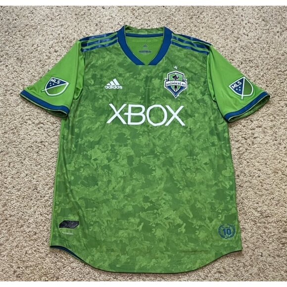 adidas | Shirts | Seattle Sounders Fc Adidas 28 Authentic Match Home ...